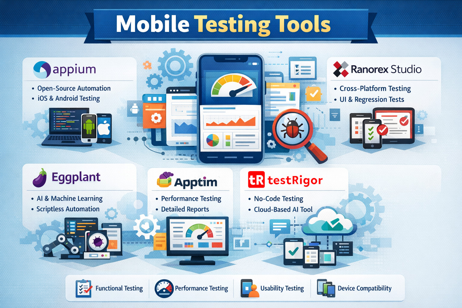 Top Mobile Testing Tools 2026 - test Automation Tools Blog